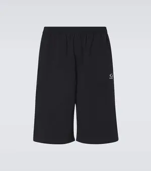 Balenciaga Jersey Bermuda Shorts - Black