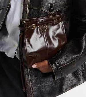 Prada Bonnie Mini Leather Shoulder Bag