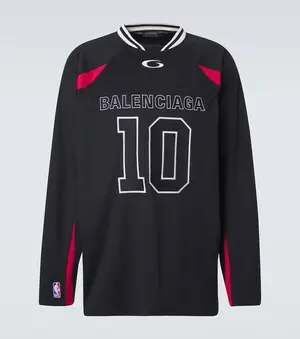 Balenciaga X Nba Logo T-shirt - Black