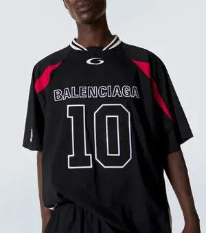 Balenciaga X Nba Logo Cotton Jersey T-shirt