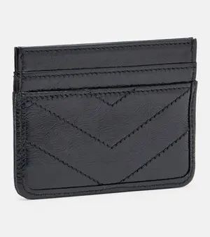 Saint Laurent Niki Patent Leather Card Holder
