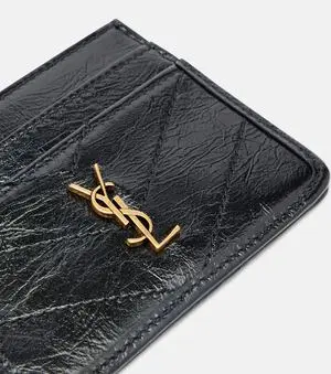 Saint Laurent Niki Patent Leather Card Holder