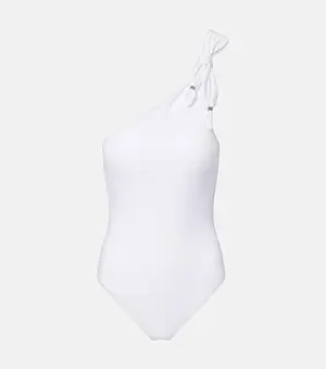 Brunello Cucinelli Monili One-shoulder Swimsuit