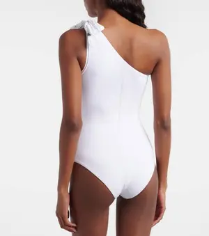 Brunello Cucinelli Monili One-shoulder Swimsuit