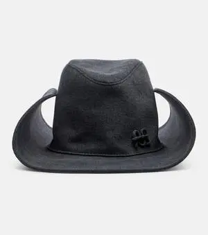 Ruslan Baginskiy Denim Cowboy Hat - Black