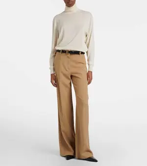 THE ROW Dender Wide-leg Silk Pants