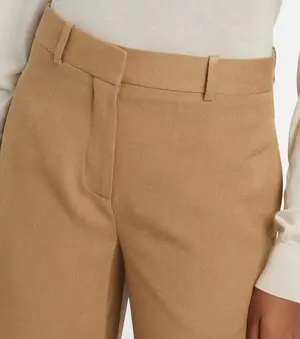 THE ROW Dender Wide-leg Silk Pants - Beige