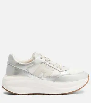 Hogan Maxi I Active Leather-trimmed Sneakers