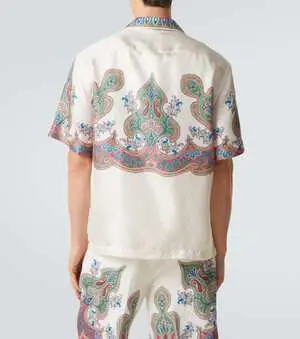 Etro Paisley Silk Twill Bowling Shirt - Multicoloured