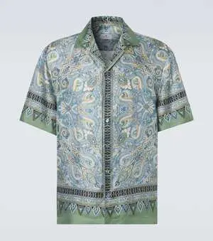 Etro Paisley Silk Twill Shirt