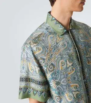 Etro Paisley Silk Twill Shirt