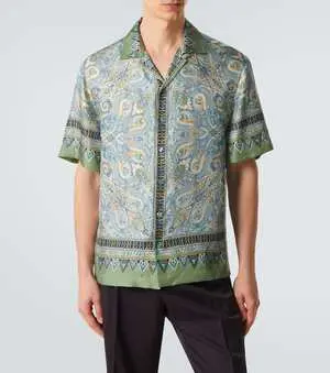 Etro Paisley Silk Twill Shirt