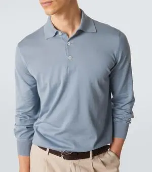 Brunello Cucinelli Cotton Polo Sweater