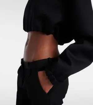 Balenciaga Cropped Blouson Jacket