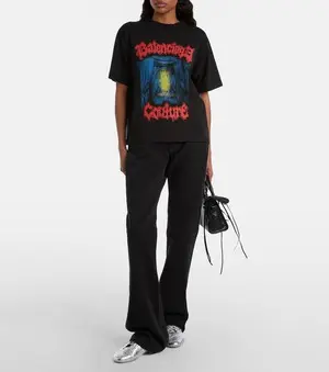 Balenciaga Printed Cotton T-shirt