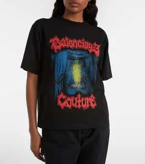 Balenciaga Printed Cotton T-shirt