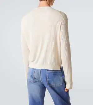 Our Legacy Fine Ribbed-knit Cotton Henley Shirt - White