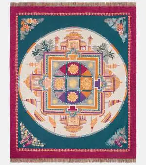 Etro Shanti Embroidered Cotton Throw - Multicoloured