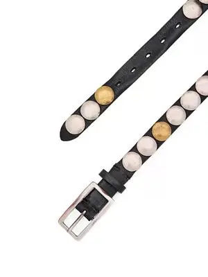 REPTILE'S HOUSE Studded Buckle Belt - Black