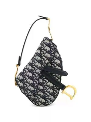 Dior Saddle Handbag Oblique Canvas Mini Shoulder Bag - Blue