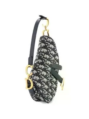 Dior Saddle Handbag Oblique Canvas Mini Shoulder Bag - Blue