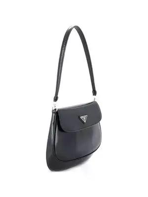 Prada Cleo Flap Shoulder Bag Spazzolato Leather