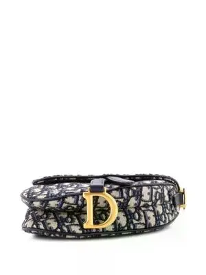 Dior Saddle Handbag Oblique Canvas Mini Shoulder Bag - Blue