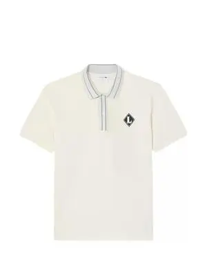 Lacoste Logo-patch Polo Shirt - Neutrals