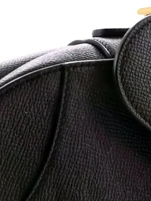 Dior Saddle Leather Mini Shoulder Bag - Black