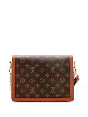 LOUIS VUITTON Dauphine Reverse Monogram Canvas Mm Shoulder Bag - Brown