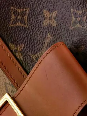 LOUIS VUITTON Dauphine Reverse Monogram Canvas Mm Shoulder Bag - Brown