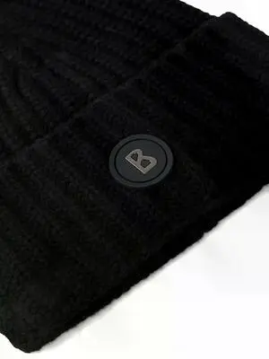 Bogner Kilian Ribbed Beanie - Black