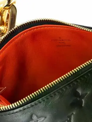 LOUIS VUITTON Coussin Bb Crossbody Bag Monogram Embossed Lambskin - Black