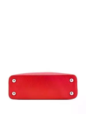 LOUIS VUITTON Capucines Bb Satchel Leather - Red