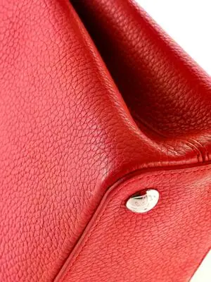 LOUIS VUITTON Capucines Bb Satchel Leather - Red