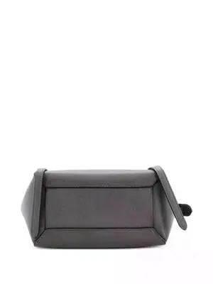 Celine Belt Bag Textured Leather Nano Shoulder Bag - Grey