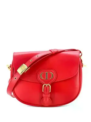 Dior Bobby Flap Bag Leather Medium - Red