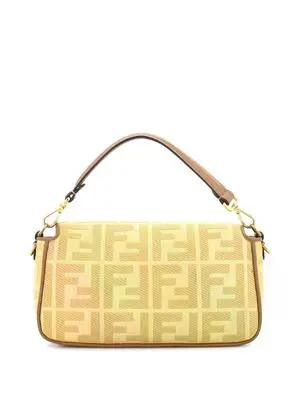 Fendi Baguette Nm Bag Zucca Embroidered Canvas Medium
