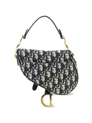 Dior Saddle Handbag Oblique Canvas Mini Shoulder Bag - Blue