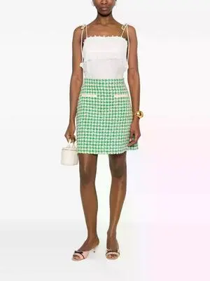 Valentino Garavani Houndstooth Mini Skirt