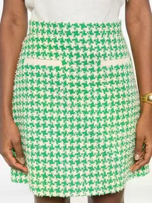 Valentino Garavani Houndstooth Mini Skirt