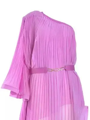 SIMONA CORSELLINI One-shoulder Pleated Dress - Pink