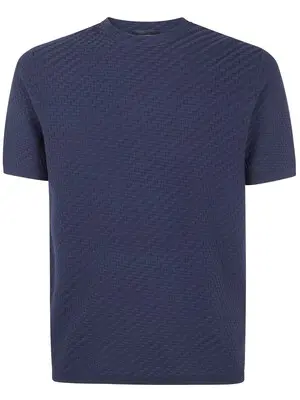 Emporio Armani Fine Knit Pullover - Blue