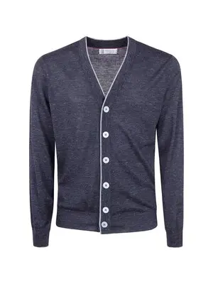 Brunello Cucinelli V Neck Cardigans For Men