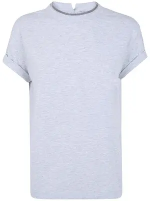 Brunello Cucinelli Round Neck T-shirt - Gray