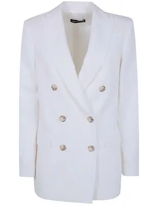 DRHOPE Double-breasted Blazer Jacket