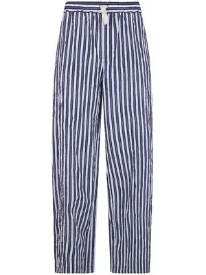 NUUR Striped Trousers With Elastic