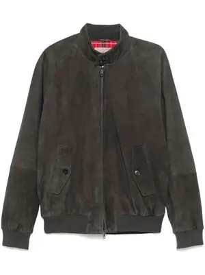 BARACUTA G9 Suede Bomber Jacket
