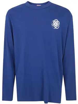 Kenzo Gots Boke Flower 2.0 Relax" Long Sleeves T-shirt - Blue
