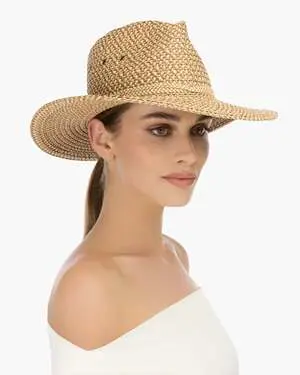Eric Javits Squishee Straw Sun Hat - Peanut